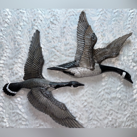 Syroco | Wall Decor | Vintage Syroco Flying Geese Wall Plaques Set Of ...